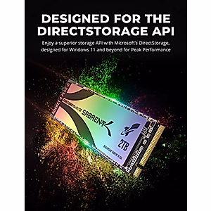 SABRENT Rocket 4 Plus-G 2TB Advanced Gaming M.2 PCIe NVMe SSD, up to 7GBps (SB-RKTG-2TB)