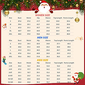 Onancehim Matching Christmas Pajamas for Family, Funny Holiday Cute Let It Snow Print Tops and Plaid Pants Xmas Sleepwear Pjs Set (Women, L, Black)