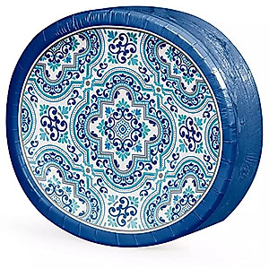 Member's Mark Medallion Motif Oval Paper Plates, 10" x 12" (50 Count)