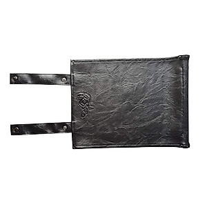 Scroll Dice Tray DIce mat Holder Storage Pouch Rolling Mat DND D and D Dungeons & Dragons Game Dice with Zippered Holds up to 14 Metal Plastic Polyhedral Dice Accessories (Black)