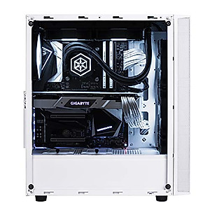 SilverStone Technology FARA R1, White, Solid Side Panel, Mid-Tower ATX Case with Micro-ATX and Mini-ITX Support, SST-FAR1W
