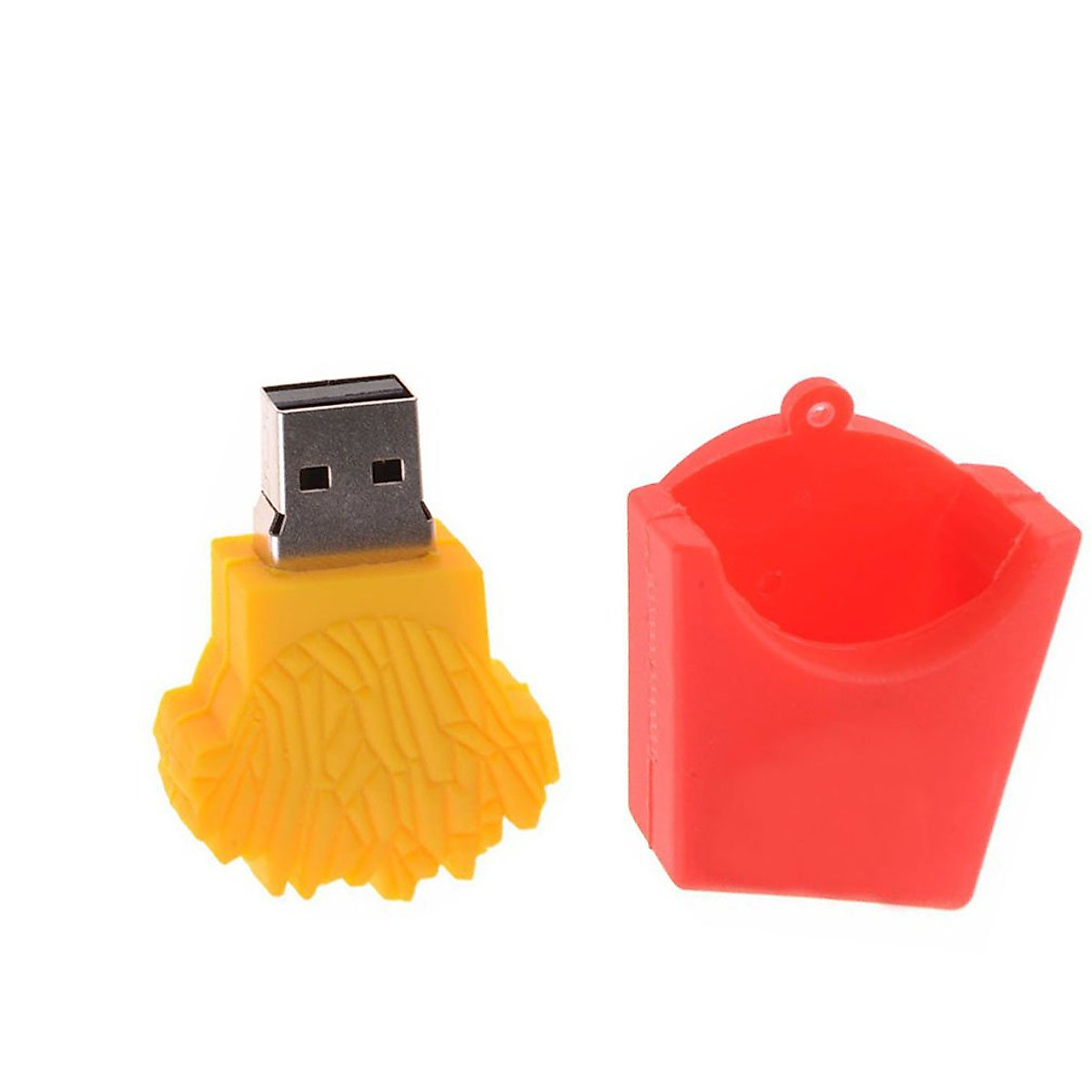 Mixse USB 2.0 Flash Drive Memory Stick Cartoon Pen Thumb Drives Jump Drive Sticks Food Shape Fries 32GB