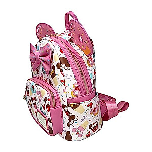 Loungefly Disney Mickey Mouse Cupcakes and Donuts Womens Double Strap Shoulder Bag Purse