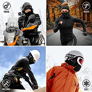 GearTOP Warm Balaclava Face Mask for Men and Women Baklava Masks for Men Winter Face Covering for Men Face Mask Ski Balaclava Ski Mask for Skiing, Snowboarding, Motorcycle, Snowmobile Black