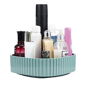 OMODDOS Lazy Susan Turntable for Cabinet，9.5" Plastic Lazy Susan Organizer，Turntable Organizer for Pantry, Countertop, Fridge, Living Room, Bathroom