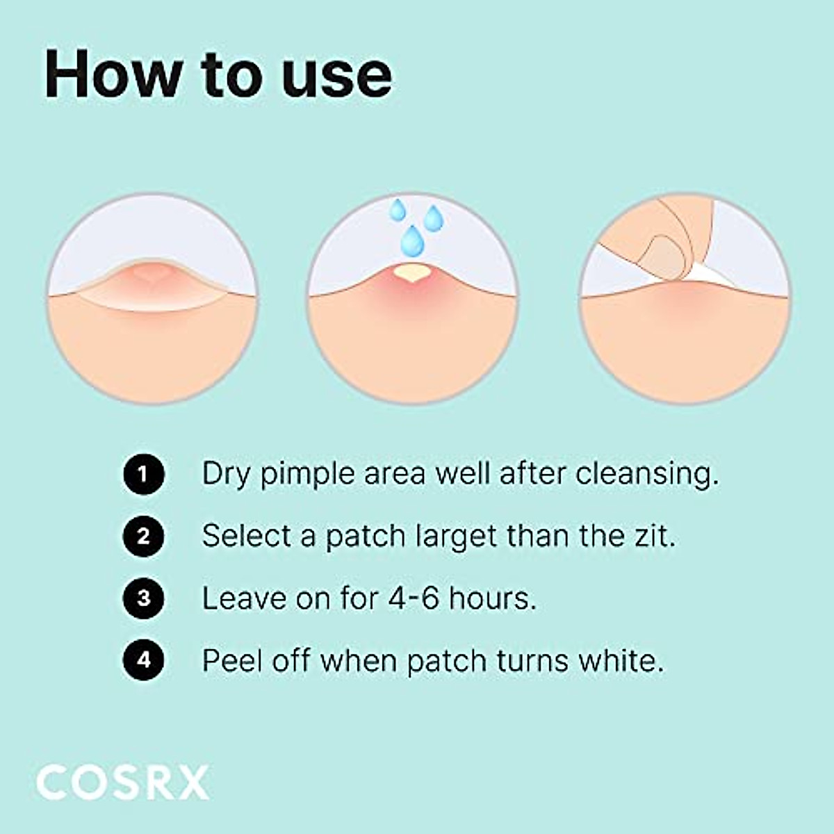 COSRX Acne Pimple Patch Absorbing Hydrocolloid Original 3 Size Patches for Blemishes and Zits Cover, Spot Stickers for Face and Body, Not Tested on Animals, No Toxic Ingredients (240 Count (Pack of 10))