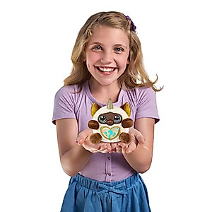 Rainbocorns Kittycorn Surprise Series 1 (Siamese Cat) by ZURU, Collectible Plush Stuffed Animal, Surprise Egg, Sticker Pack, Jelly Slime Poop, Ages 3+ for Girls, Children