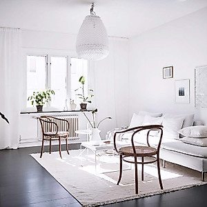 Mecpar 15.7" x 118" Matte White Wallpaper White Contact Paper White Peel and Stick Wallpaper Self-Adhesive Removable Wallpaper Thicken Waterproof Wallpaper for Kitchen Countertop Cabinet Wardrobe