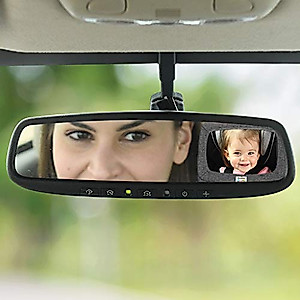 Travel Bug Soft Sided Rear & Forward Facing Safety Mirror for Baby & Toddler - Shatter Resistant - Jumbo Baby Car Mirror