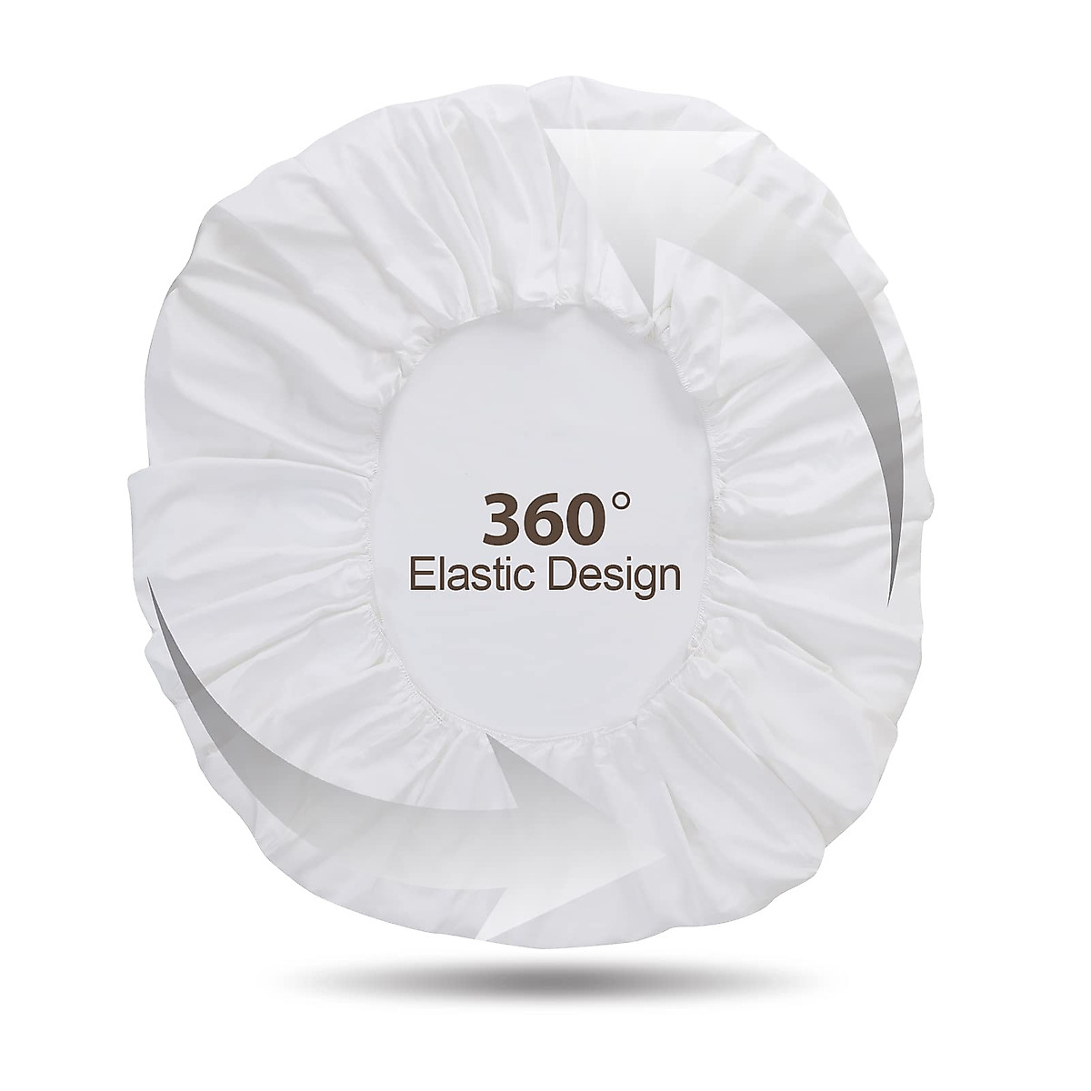 100% Egyptian Cotton Fitted Sheet Full Size White, 600 Thread Count, 8-16" Deep Pocket Sheet, Soft & Elastic Sateen Weave Bottom Sheet for Hotel & Home (White, 1 Pack Fitted Sheet Only, Full)