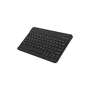 V BESTLIFE Keyboard Spanish English 10.1" Slim Ultra Wide 80-Key Keyboard Bluetooth 3.0 for Android/for iOS/for Win