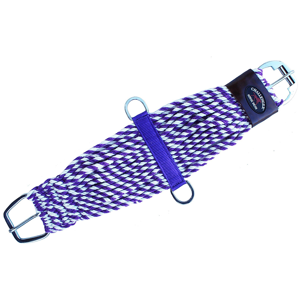 CHALLENGER Horse 22" Western 27 Strand Double Weave Two-Tone Mohair Roper Cinch 97RT13-22