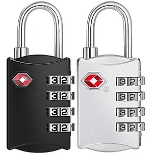 ZHEGE TSA Approved Locks, Luggage Locks, 3 Dial TSA Lock for Suitcases, Backpack, Baggage (Rose Gold)