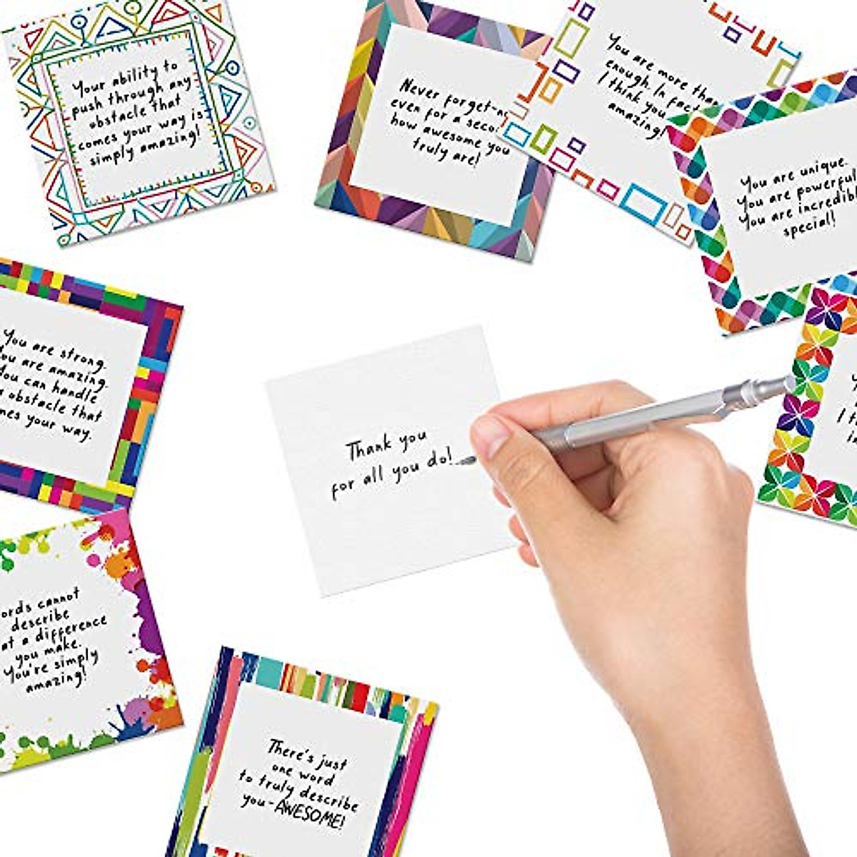 Dessie Inspirational Cards With Envelopes and “You’re Awesome” Seals. “Post-it” Note Size Appreciation Cards. Encouragement Cards. Gratitude Cards. Positive Affirmations Cards, 60 Cards