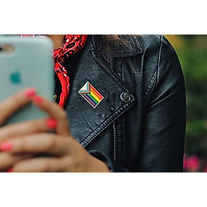 Pack 5PCS Heart Shape Lapel Pin LGBT Badges Pride Lapel Pins Brooches Badges