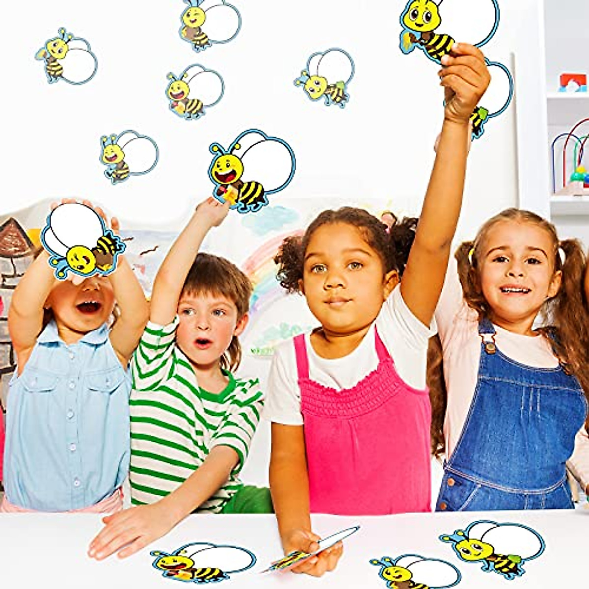 45 Colorful Bee Cut-Outs for Classroom Decor