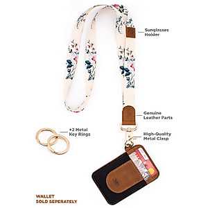 POCKT Cool Neck Lanyard for Keys, Wallets and ID Badge Holders, Key Chain Holder for Men and Women | Bloom