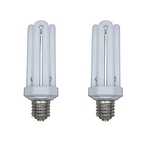 lumenivo 65W CFL Bulb E39 Mogul Base Fluorescent Bulb Incandescent 300W Equivalent CFL Quad Tube 4U 65W for Security Lighting Fixtures - 6500K Daylight - 1 Pack