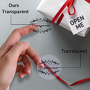 Clear Printable Vinyl Sticker Paper for Inkjet Printer,50 Sheets Transparent Decay Paper Clear Labels, Dries Quickly Vivid Colors,Tear & Scratch Resistant