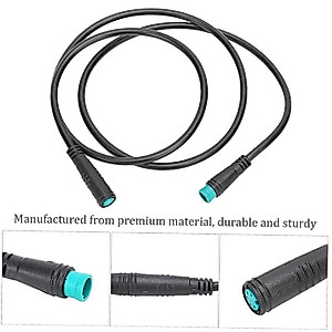 E-Bike Extension Cord - 5-Pin Connector Cable for Bafang Motor & Electric Modification - Instrument Extension Cable Included