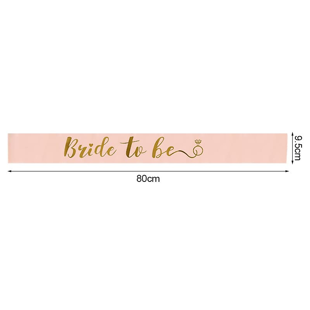 Team Bride Sash, 6 Team Bride Sashes + 1 Bride to Be Sash Bride Tribe Bridesmaids Sashes Rose Gold Bridal Shower Decoration for Bridal Shower Bachelorette Parties