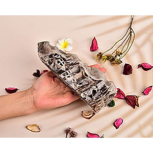 AMOYSTONE Sphalerite Geode Crystal Large Obelisk Tower 4 Faceted Pointed Wand Pillar Healing Reiki, Chakra, Home Décor Irregular Texture 1.7-2 LBS