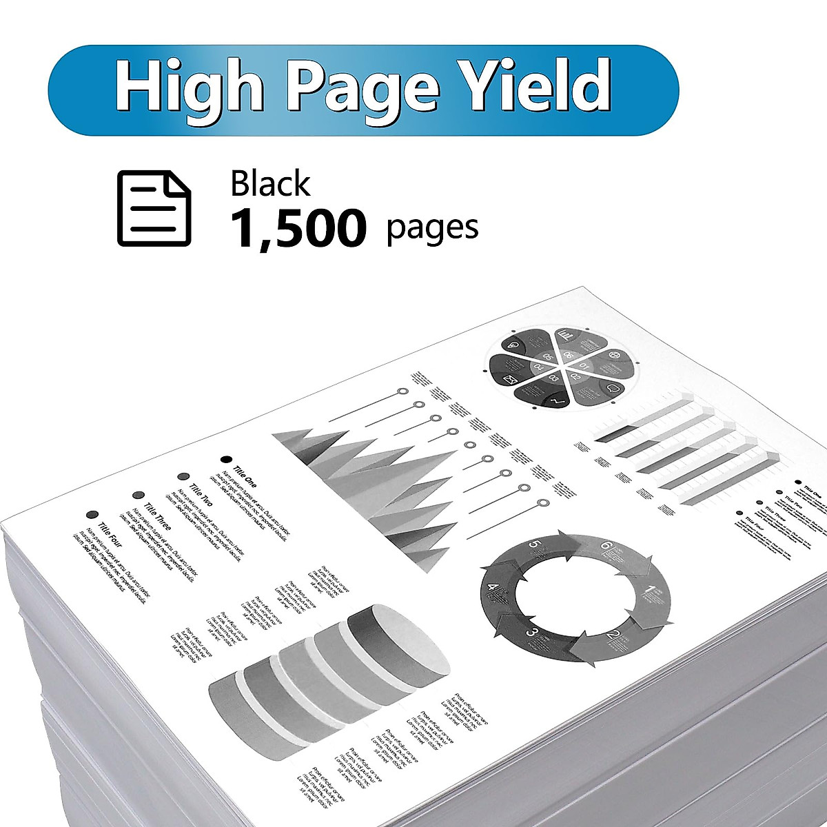 DrPrint CF283A Black Toner Cartridge Replacement for HP 83A 283A, Compatible with HP Laserjet Pro M201n M201dw MFP M125nw M127fw M225dw M125a