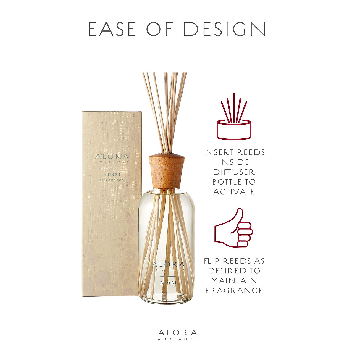 Bimbi Reed Diffuser 16oz diffuser by Alora Ambiance