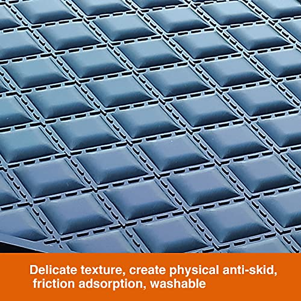 jeseny Pack-1 Car Dashboard Phone Anti-Slip Mat, 11.8In x 5.7In Adhesive Grip Pad, Fits for Radar Detector, Cell Phone, Keys, Glass, Mirrors, Metal, GPS, Coins Fixate Gel Pad, Washable (Black)