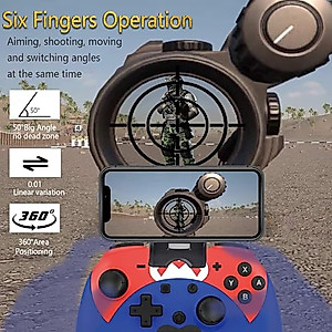 Joso Mobile Game Controller for iPhone iPad, Direct Play, Bluetooth Gaming Gamepad Joystick Works with Most iOS, iPad, MFi Games, Call of Duty Mobile(COD), Genshin Impact, Asphalt 9, Real Racing 3