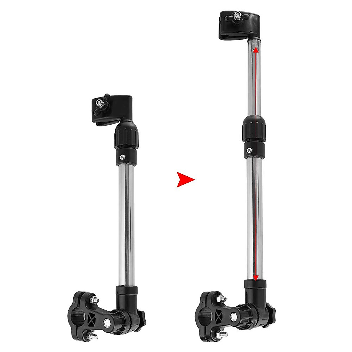 Keenso Umbrella Stand, Baby Stroller MBC Umbrella Stand Pram Retractable Umbrella Holder Stainless Steel and Spare Parts