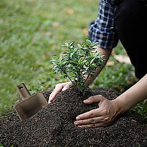 Vikan Remco 630066 Color-Coded Plastic Hand Scoop - BPA-Free Food-Safe Kitchen Utensils, Restaurant and Food Service Supplies, 16 oz, Brown