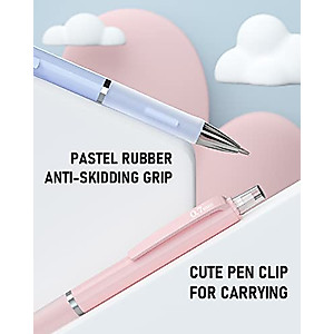Nicpro 3PCS Pastel Mechanical Pencil Set, Cute Mechanical Pencils 0.7 mm with 6 Tubes HB Lead Refills& 3PCS Eraser& 9PCS Eraser Refill for Student Writing, Drawing, Sketching, Drafting -Come with Case