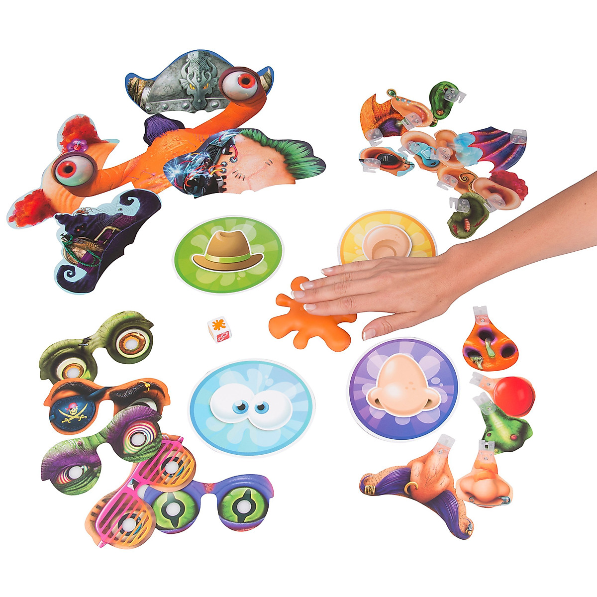 Outset Media Stoopido - The Family Party Game of 1000 Silly Faces - Includes 25 Double-Sided Face Masks for Endless Combinations - Ages 6+