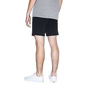American Apparel Men's California Fleece Gym Short, Black, Small