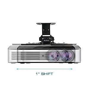 QualGear PRB-717-Blk Ceiling Mount Projector Accessory,Black Mount
