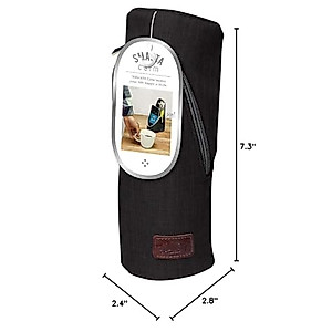 Sonic FD-1607-D Pencil Case, Standing Pen Case, Smaster, Calm Black