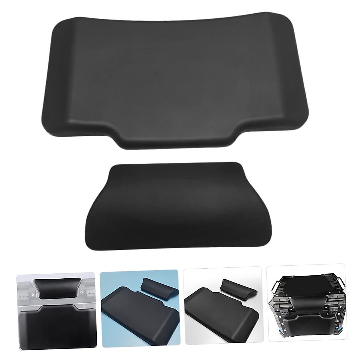 Unomor 1 Set Trunk Cushion Wear-Resistant Back pad Lumbar Support Pillow Leather Back Pillow Motorcycle Accessory Back Support Pad Wear-Resistant Backrest Sponge pu Waist Ornaments