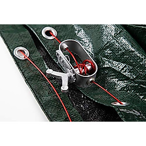 Blue Wave BWC836 Silver 12-Year 21-ft x 41-ft Oval Above Ground Pool Winter Cover,Forest Green