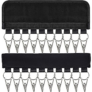 TOPMEET Hat Organizer for Baseball Caps Storage,10 Stainless Steel Clips Holder for Hanger, Cap Rack/Hat Shelf Fit Closet,Door,Wall - 2 Pack