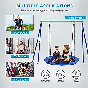 VIVOHOME 16 Feet Indoor and Outdoor Inflatable Blow up Movie Projector Screen with Metal Frame Full Steel Swing Stand