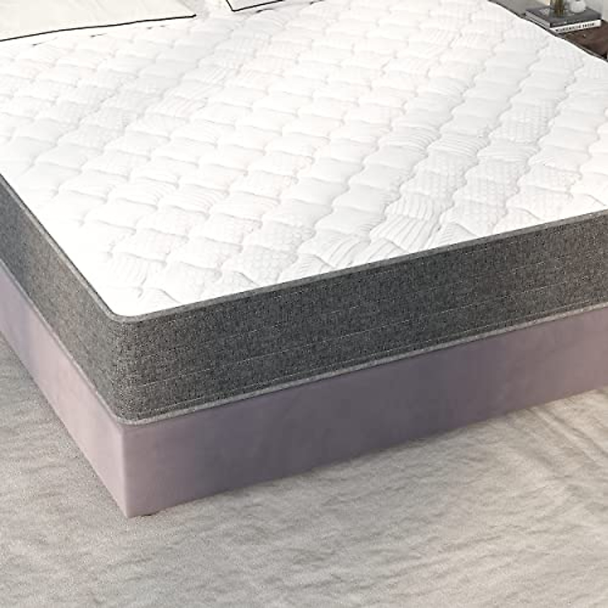 NapQueen 10 Inch Victoria Hybrid Full Size, Cooling Gel Infused Memory Foam and Pocket Spring Mattress, Bed in a Box, White