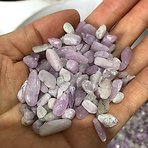 FFIME Gemstones for Decoration 100g Natural Purple Lithium ash Gravel Tumble Stone Minerals Gravel Specimen Stone Decorative Stone Fish Tank Stone Aura Crystal