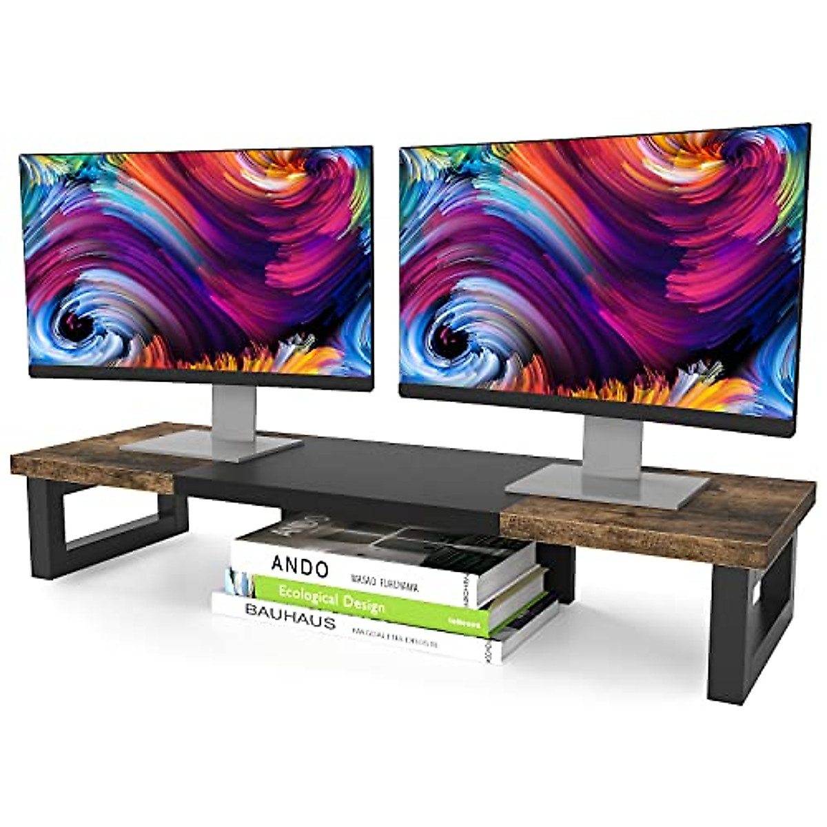 WESTREE Dual Monitor Stand - Sturdy Riser for 2 Monitors