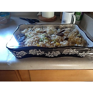 Wisenvoy Baking Dish Casserole Dish Ceramic Lasagna Pan 2-Pcs Bakeware Sets Baking Dishes Baking Set Baking Dish Set