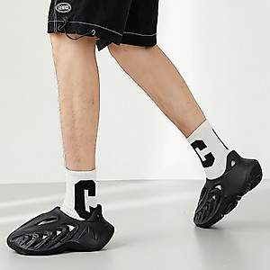 Foam Runner Shoes For Men, Cloud Slides Slippers Walking Sneakers Thick Sole Non-Slip, EVA Beach Pillow Platform Sandals Super Soft, Unisex Foam Runners Breathable Quick-Drying Couple Shoes