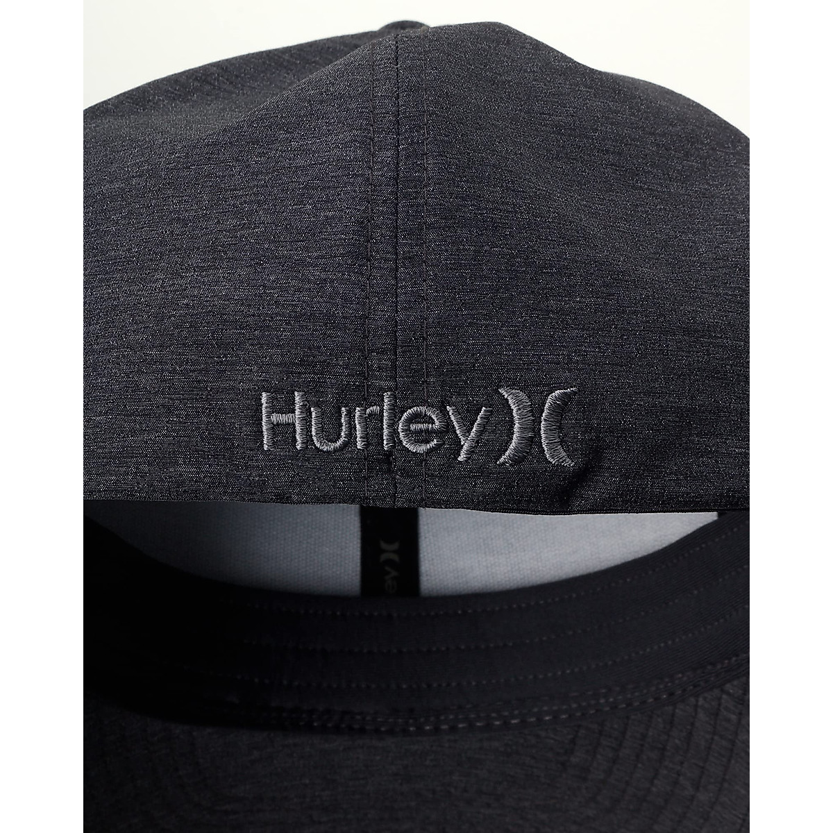 Hurley Men's Caps - Phantom Flexfit Baseball Cap - Fitted Hats for Men (S-XL), Size Large-X-Large, Black