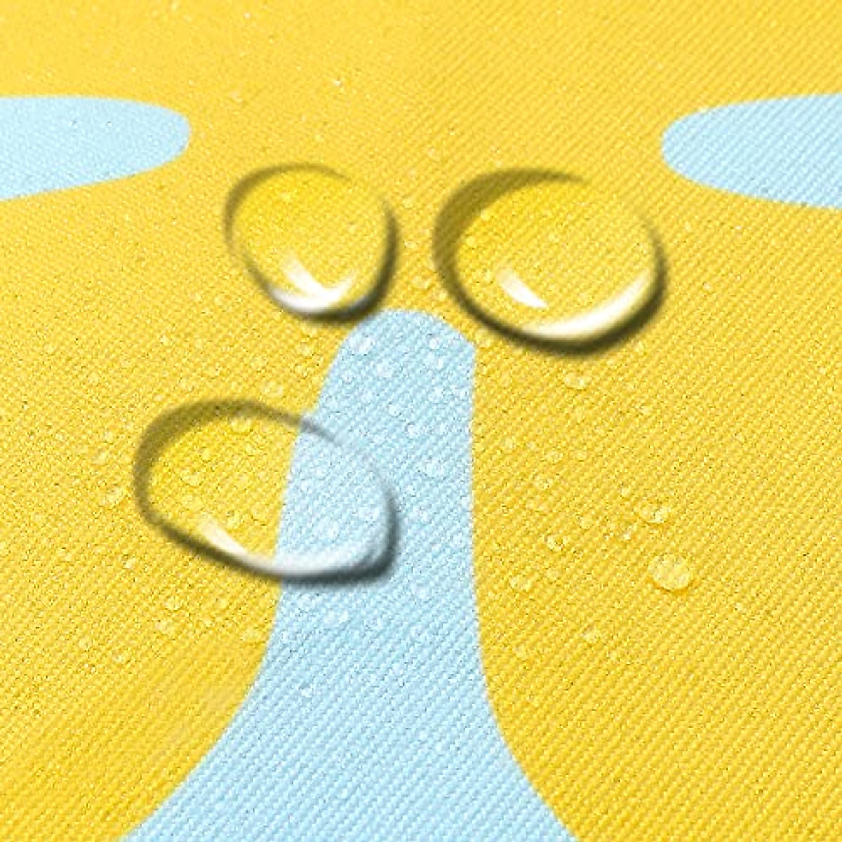 Outdoor Throw Pillow Covers Waterproof, Set of 4 Outdoor Pillows Waterproof, Boho Waterproof Cushion Covers, Outdoor Throw Pillow Case for Outdoor Patio Garden Sofa - 18 x 18 Inches Blue