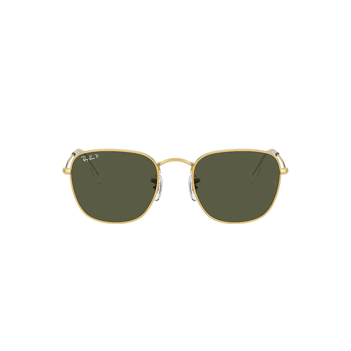 Ray-Ban RB3857 Frank Square Sunglasses, Legend Gold/G-15 Green Polarized, 51 mm