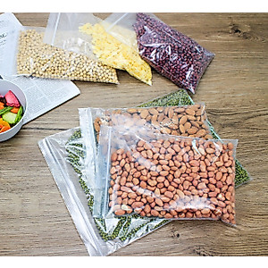 6" X 9" (1000 Bags) 2 Mil Clear Reclosable Zip Plastic Poly Bags, Quart with Resealable Lock Seal Zipper